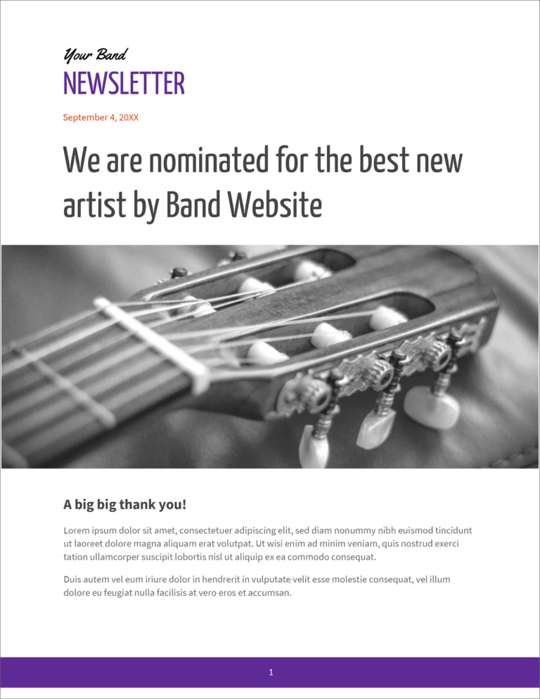 40 Free Printable A4 Newsletter Templates For School And Community ...