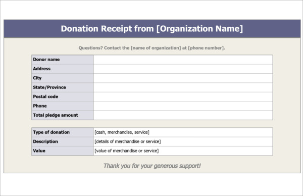 14 Free Receipt Templates - Download For Microsoft Word, Excel, And ...