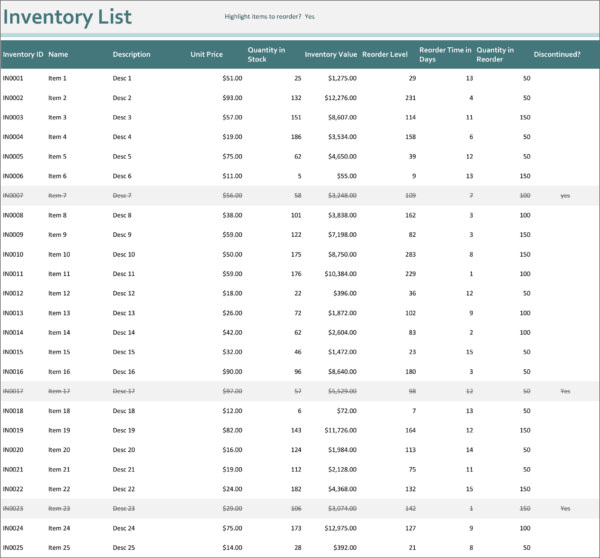 13 Free Stock Inventory And Checklist Templates For SME Businesses