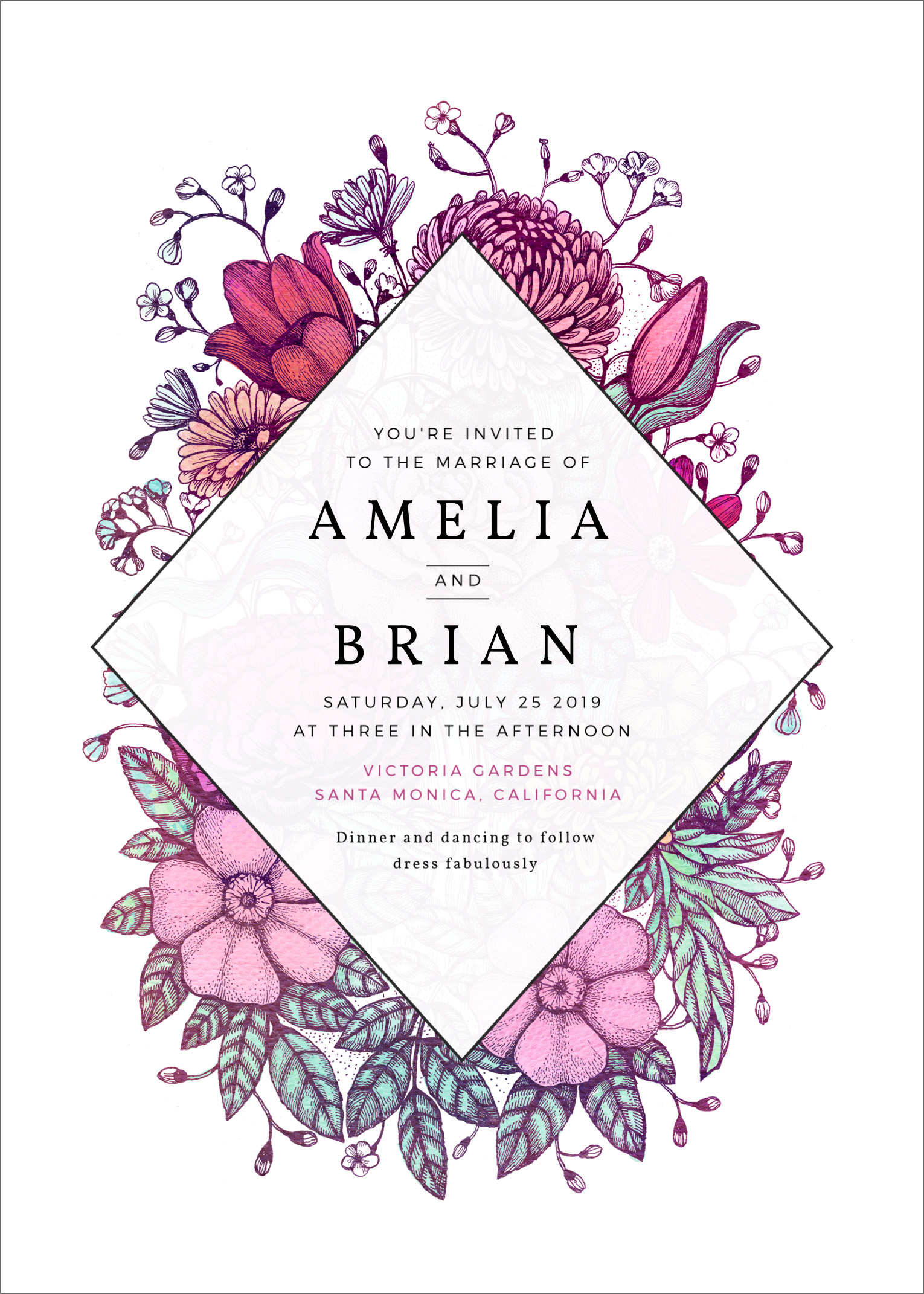 9 Free Wedding Invitation Template Cards Printable And Editable PSD