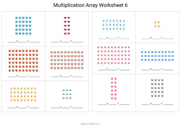 20+ Free Printable Multiplication 1-12 Worksheets, With Arrays and Tables